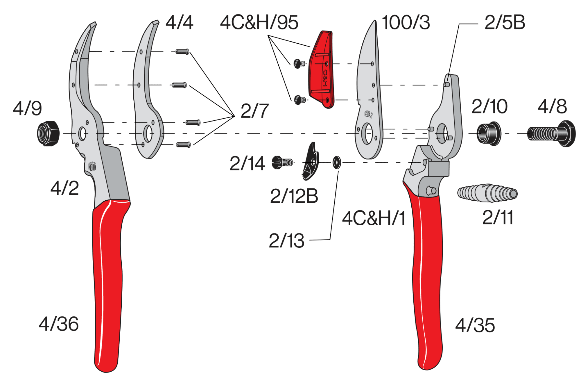 Spare parts for Felco 4C&H – FELCO World