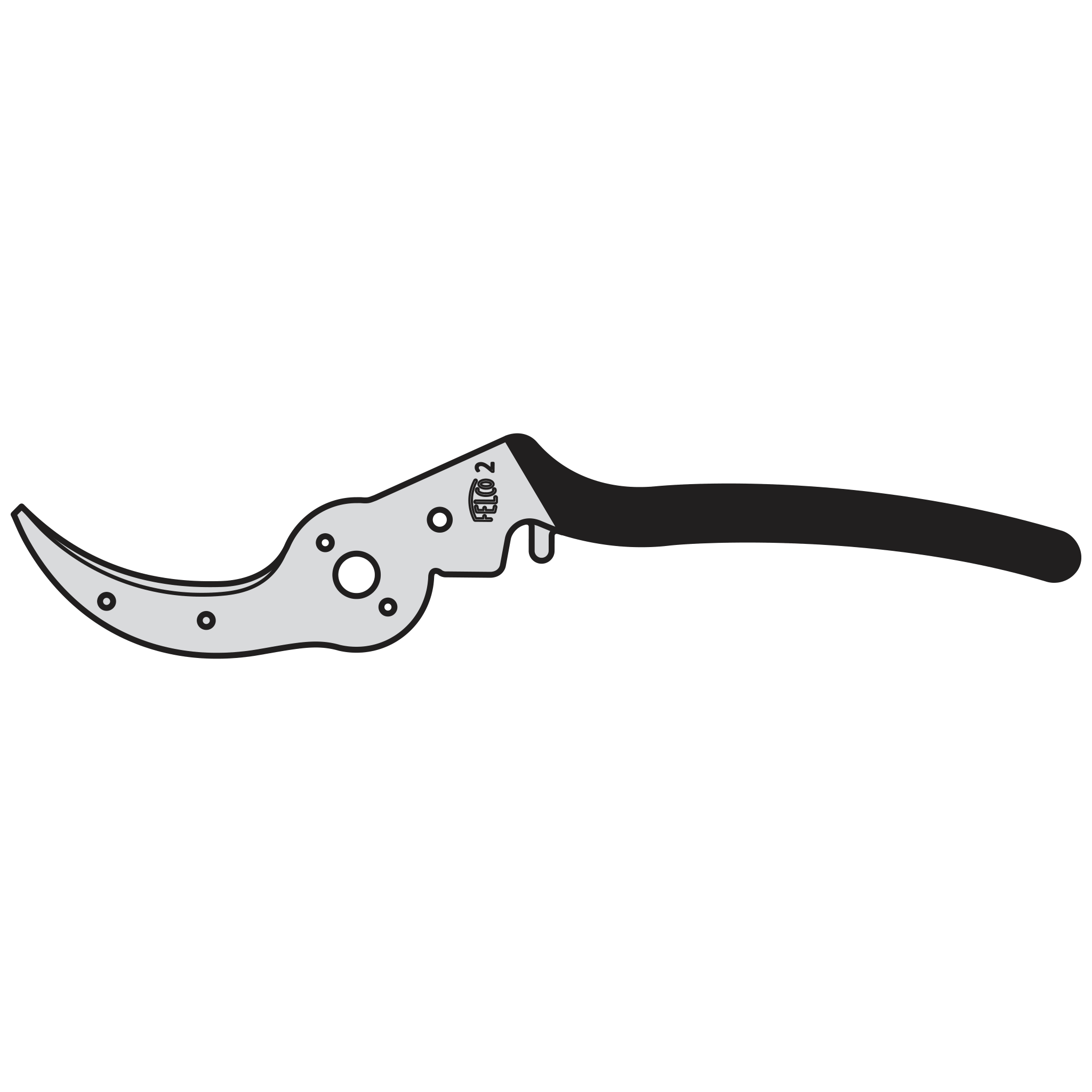 Spare parts category 2/2 Complete handle assembly with counter blade ...